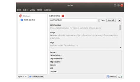 Ndm Una Aplicación Gui Para El Administrador De Paquetes Npm