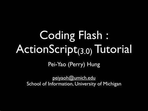 Coding Flash Actionscript30 Tutorial Key