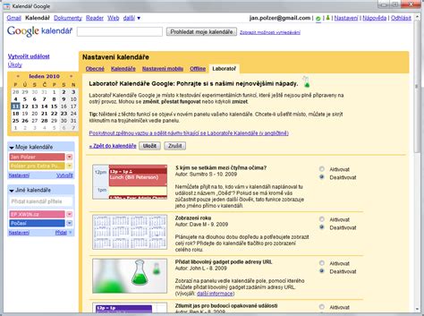 Kalendář Google tipy a triky Maxiorel cz