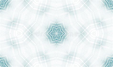 Abstract Seamless Pattern With Geometric Texture Pattern Of Repeating Symmetrical Shapes Stock