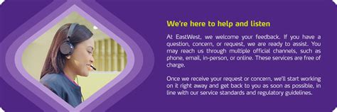 Contact Us Eastwest Bank