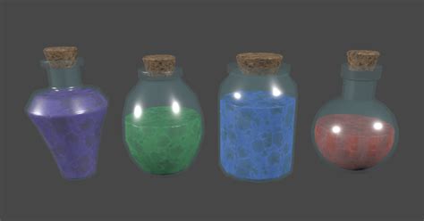Bottle Potion Pack 3d Props Unity Asset Store