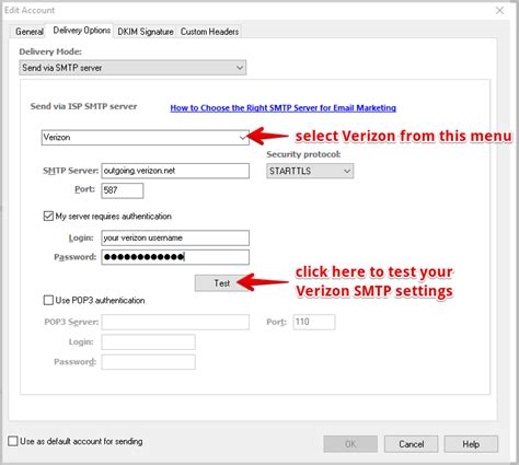 how to use verizon email settings in easymail7 ⋆ glocksoft kb