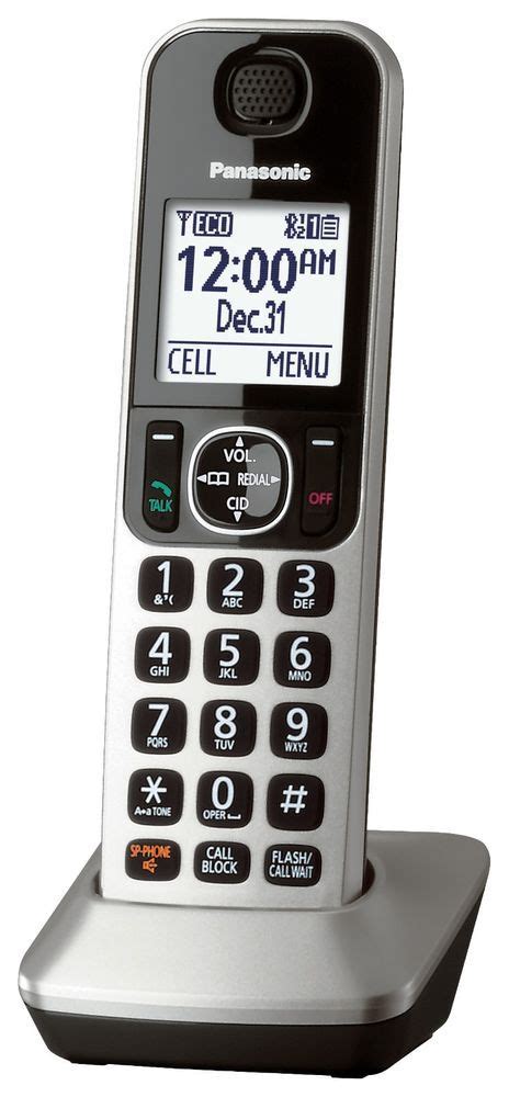 PANASONIC KX-TGFA30S Extra Handset for KX-TGF3xx Series, Silver ...