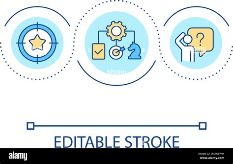 Create Business Strategy Loop Concept Icon Stock Vector Image And Art Alamy