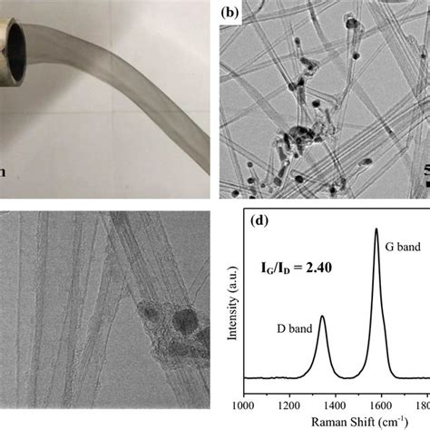 Characterization Of The Cnt Assembly A Optical Photograph Of A