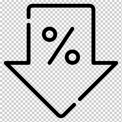 Discount Arrow Downward Arrow With Discount Percentage Icon Png