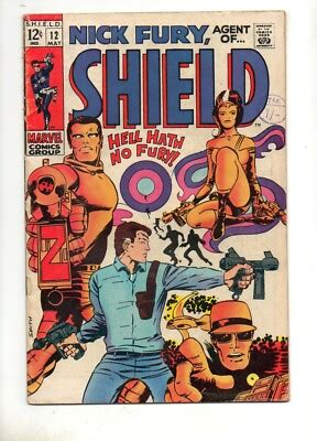 Nick Fury Agent Of Shield 12 Barry Smith Classic Cover 1969 Marvel Pre