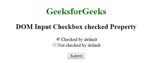 Html Dom 输入复选框选中属性 码农参考