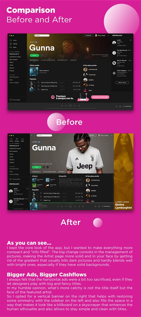 Spotify Desktop App Ui Redesign Behance