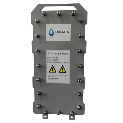 3000lph Edi Module Electrodeionization System For Pure Water Hinada