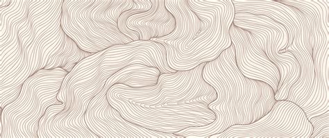 Abstract Line Art Background Minimalist Pencil Hand Drawn Contour Doodle Scribble Curve Lines