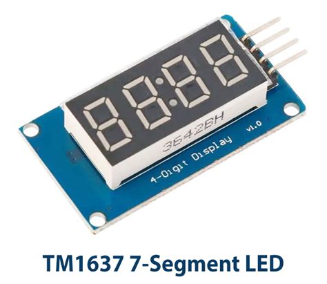 Interfacing TM Digit Segment LED Display With Arduino Electronics