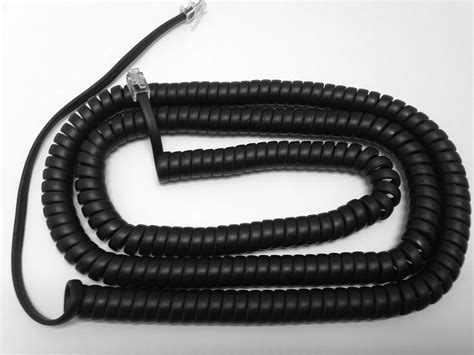 Amazon Com The VoIP Lounge Replacement 25 Foot Long Black Handset Cord For Polycom VVX Series