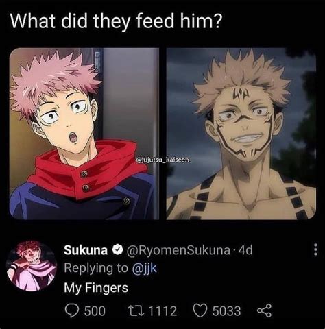 Anime Jujutsu Kaisen Yuuji Sukuna Jjk Tweet Jujutsu Cartoon
