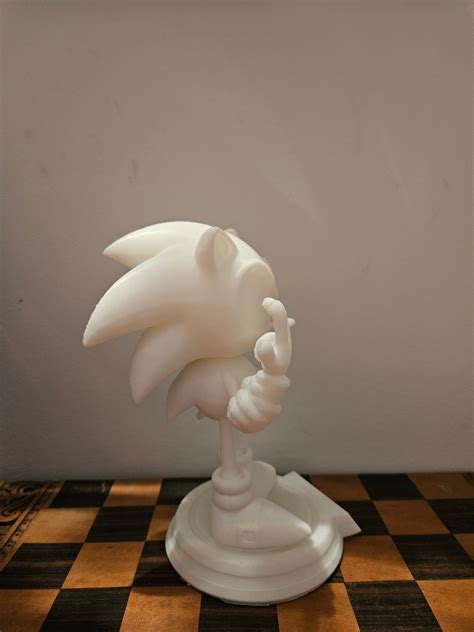 Classic Sonic Statue With Personalization Potential Etsy