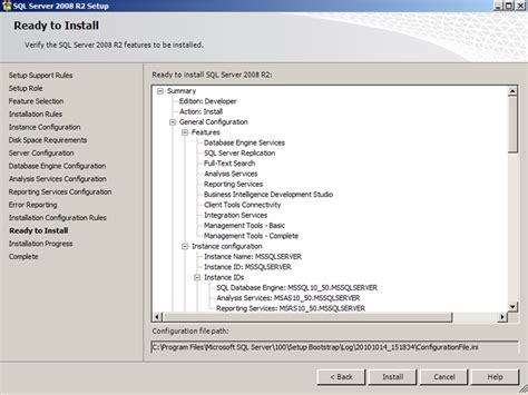 install sql ready to install screen png sandro pereira biztalk blog