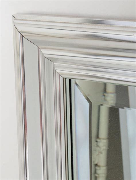 Modern Chrome Rectangular Wall Mirror For Sale At 1stdibs