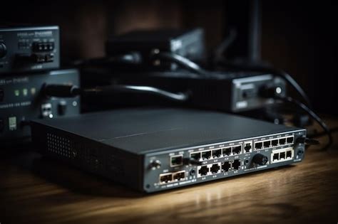 Premium AI Image Online Security Safe Network Linking Devices To Server