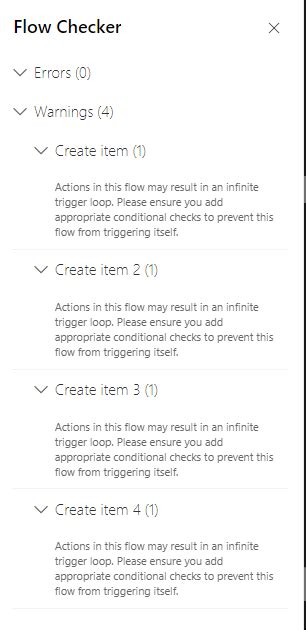 Flooded Microsoft Flow Showing Error Loading Component