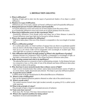 Physics Practical Viva Questions For Engineering 1St Year Blajewka