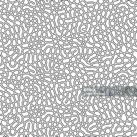 둥근 모양의 유기 원활한 패턴 확산 반응 배경 불규칙 한 돌 효과 디자인 흑백의 추상 벡터 그림입니다 0명에 대한 스톡 벡터 아트 및 기타 이미지 Istock