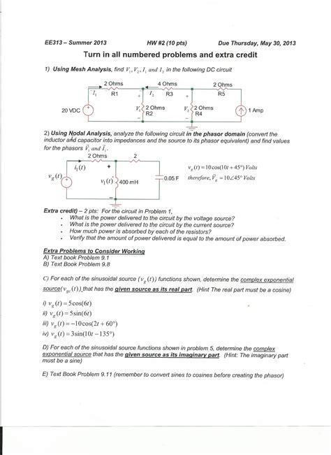 Solved Using Mesh Analysis Find V1 V2 I1 And I2 In The