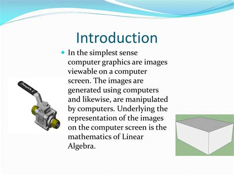 PPT Linear Algebra Application Computer Graphics PowerPoint Presentation ID 2514162