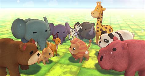 Cute Zoo Characters Unity Asset Store