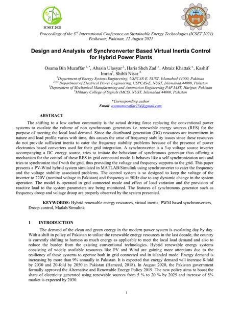 Pdf Design And Analysis Of Synchronverter Based Virtual Inertia