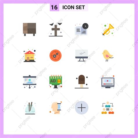 16 Universal Flat Colors Set For Web And Mobile Applications Building Easter Monitor