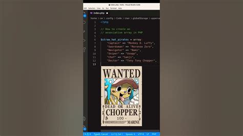 How To Create An Associative Array In Php Coding Php Onepiece Webdevelopment Code