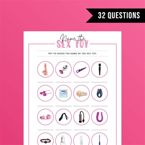 Name The Sex Toy Valentine S Day Printable Game For Adults Girl Night Games Galentine S