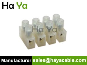 TB 02 Terminal Block Connector Strip Shenzhen Ha Ya Cable MFG Limited