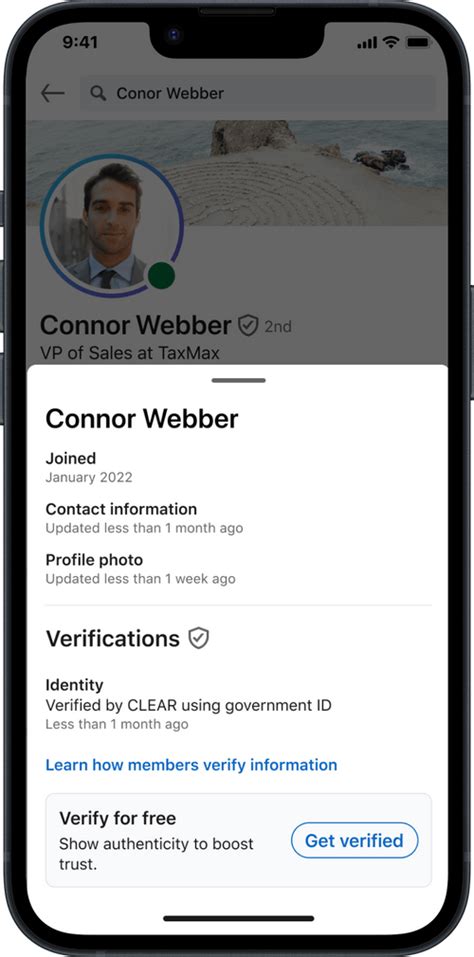 LinkedIn Identity Verification CLEAR Verified CLEAR