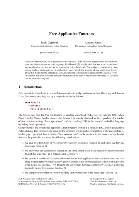pdf free applicative functors