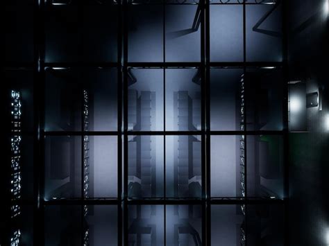 Premium Photo Aerial View Of Data Center Corridor With Server Racks