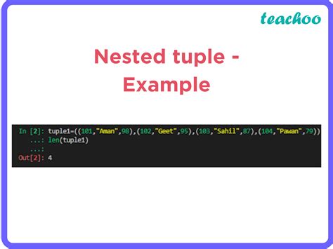 True Or False When You Nest One Or More Tuples Inside Another Tuple