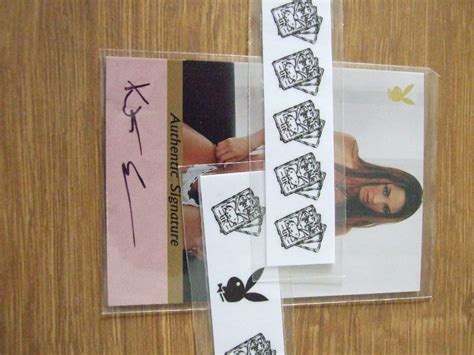 Playboy Playboys Lingerie 100th Issue Authentic Autograph Card Kitana