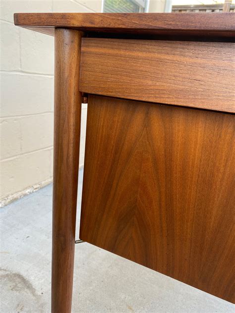mid century danish modern writing desk by gunnar nielsen tibergaard for