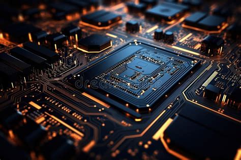 Inner And Outer Circuit Board Motherboard Abstract Background Futuristic Wallpaper Cpu Chip