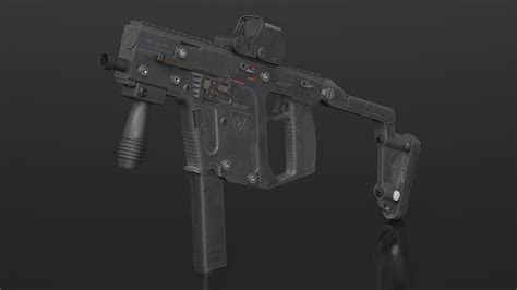 Kriss Vector Rifle Game Weapon 3d Model 49 3ds Blend C4d Fbx Max Ma Lxo Obj Free3d
