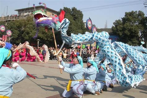 当涂人舞龙闹新春 人民图片网