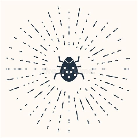 Grey System Bug Concept Icon Isolated On Beige Background Code Bug Concept Bug In The System