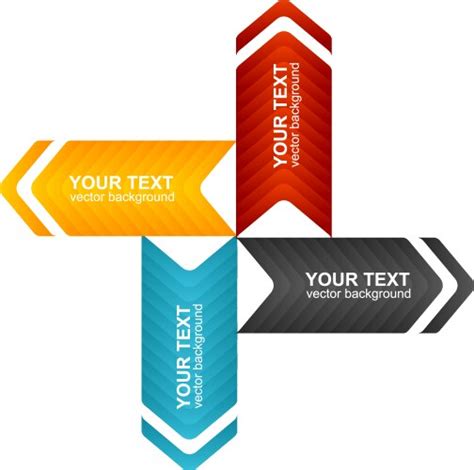 Colorful Text Boxes Infographics Royalty Free Vector Image