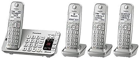 Panasonic Link Cell Bluetooth Cordless Dect Expandable Phone System With Answering Machine
