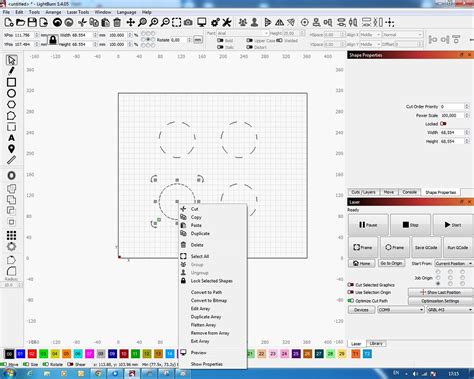 Virtual Array Dont Work With Wrap Or Deform 4 And 16 Point Tools Lightburn Software