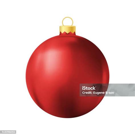 빨간 크리스마스 트리 장난감 현실적인 컬러 일러스트 레이 션 빨강에 대한 스톡 벡터 아트 및 기타 이미지 빨강 크리스마스 소형 장식품 Istock