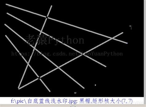 opencv python图形图像处理：利用黑帽去除图像浅色水印 cv2 灰度图 去除浅色 csdn博客