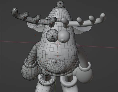 3d Model Deer Blender Character Mesh Turbosquid 2088363